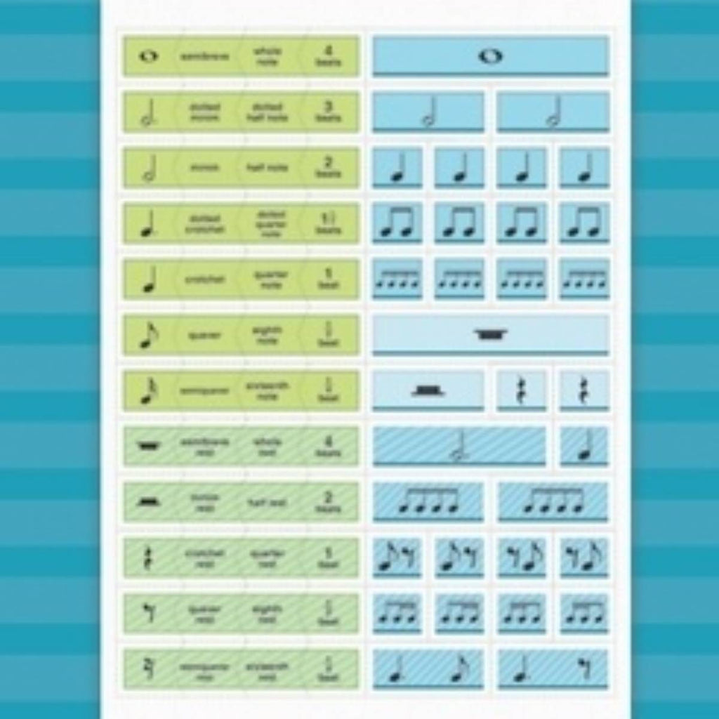 Wilbecks Match Up Magnets Note Value & Rhythms – Allegro Education Supplies