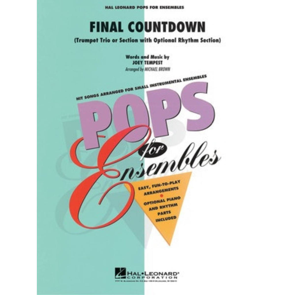 Final Countdown Trumpet Trio or Ensemble (opt. rhythm section ...